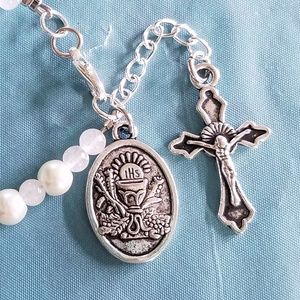 Jewelry | First Holy Communion Glass Pearl Bracelet | Poshmark